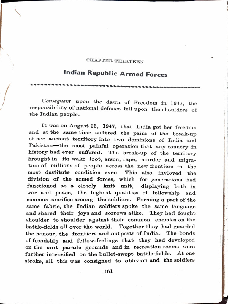 Partition of Indian Armed Forces | PDF