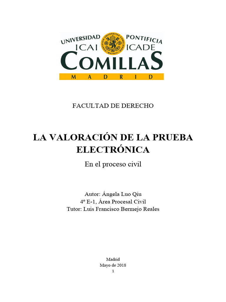 TFG - Luo Qiu, Angela | PDF | Caso de ley | Ley procesal