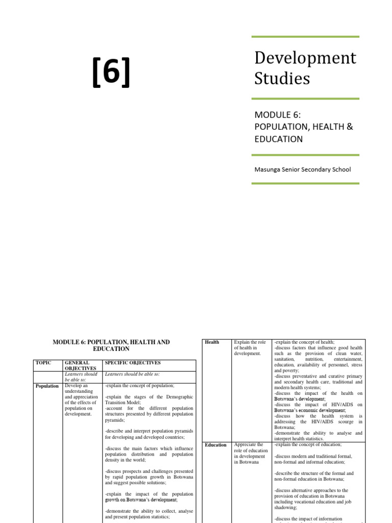 Population, Health & Education Insights | PDF | Cost Of Living | Family ...