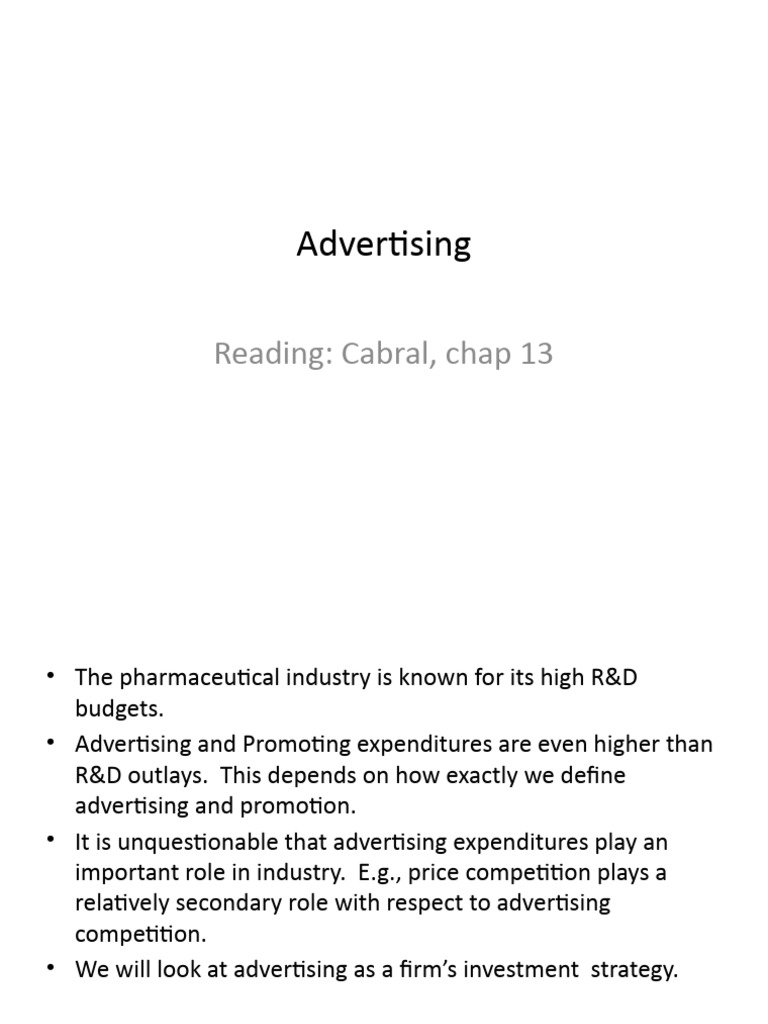 Advertising 2024 | PDF | Demand | Elasticity (Economics)