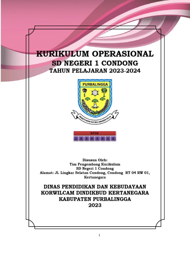 Lembar Pengesahan Kosp Sdc 2023 2024 | PDF