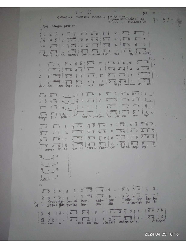 Teks Koor Sambut Baru | PDF