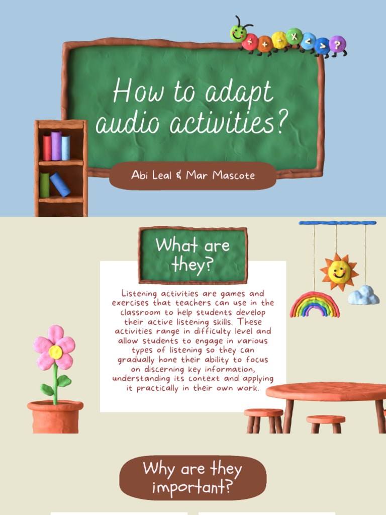 How to Adapt Audio Activities | PDF | Fluency | Reading Comprehension