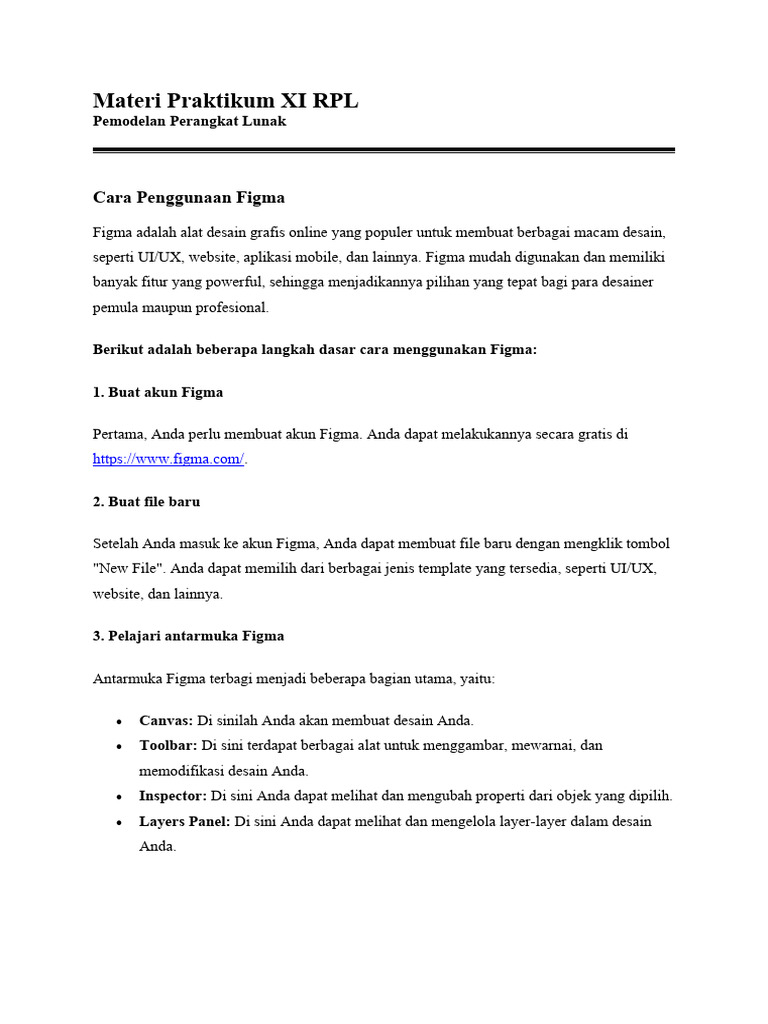 Materi Praktikum PPL Figma | PDF