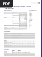 ABL90 FLEX PLUS Analyzer Specifications | PDF | Ieee 802.11 | Barcode