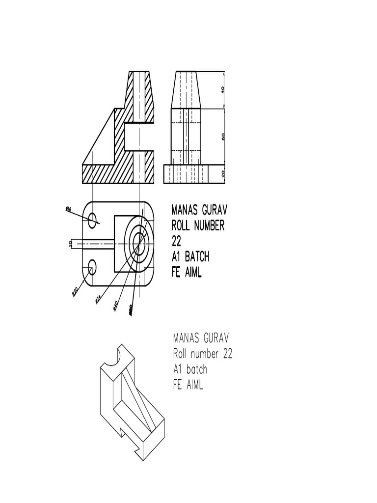 Manas Practicals (GO AUTOCAD) Model | PDF