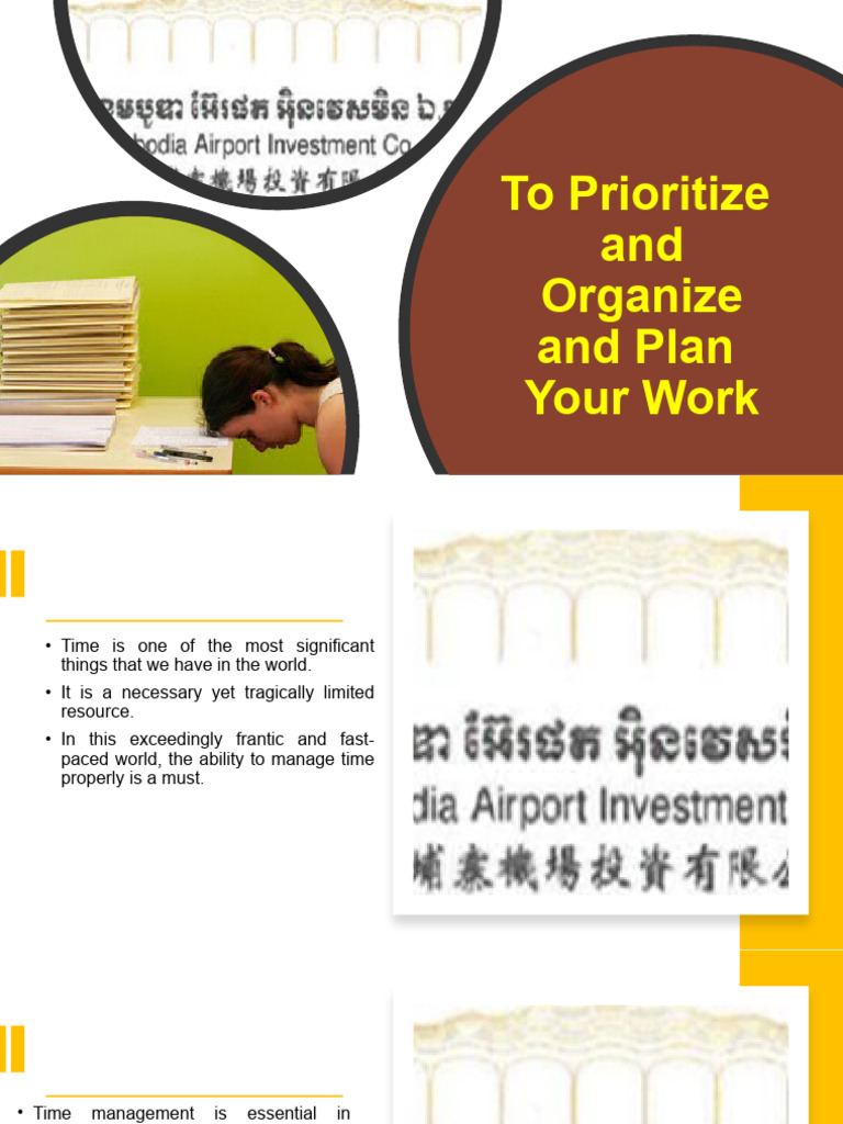 To Prioritize and To Organize and To Plan | PDF | Time Management ...