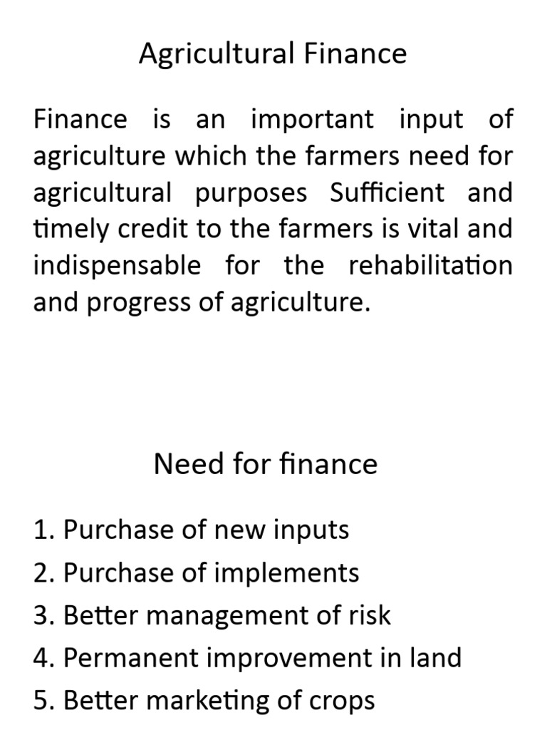 Agricultural Finance 89317 | PDF | Personal Finance | Banking