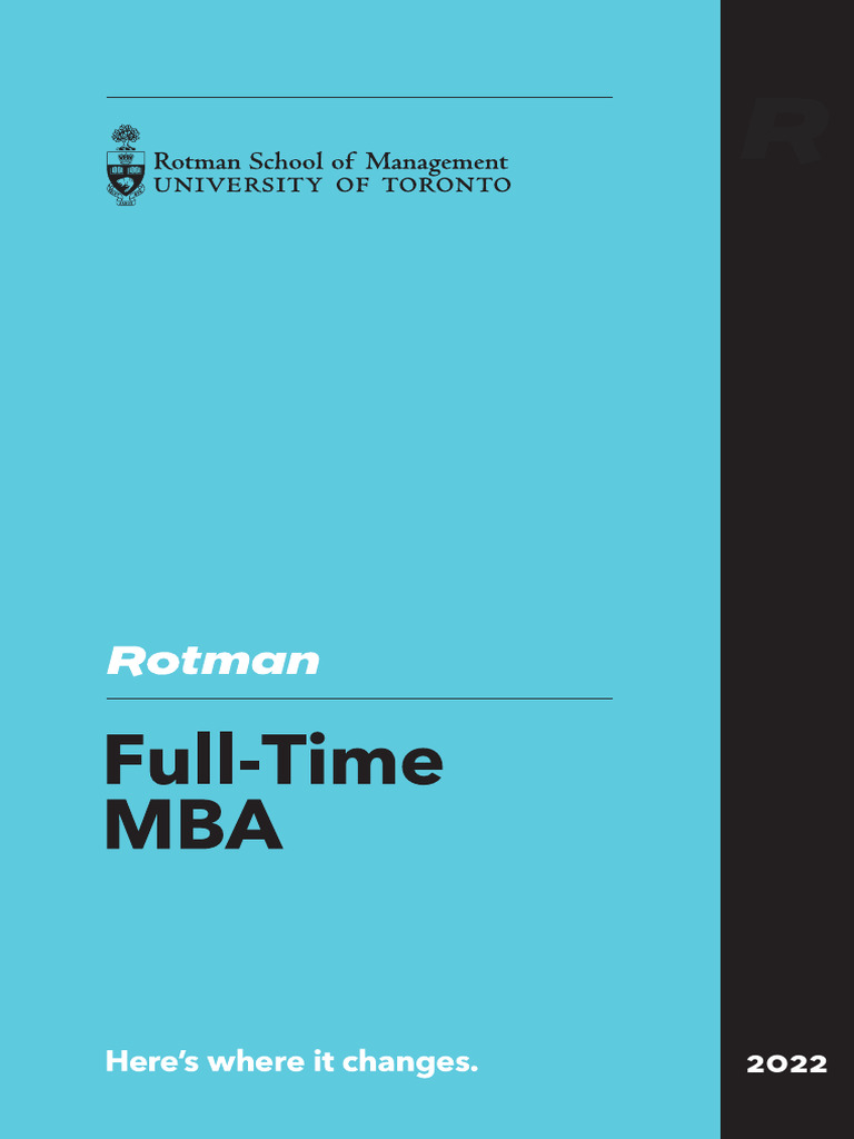 University of Toronto Course Brochure | PDF | Master Of Business ...