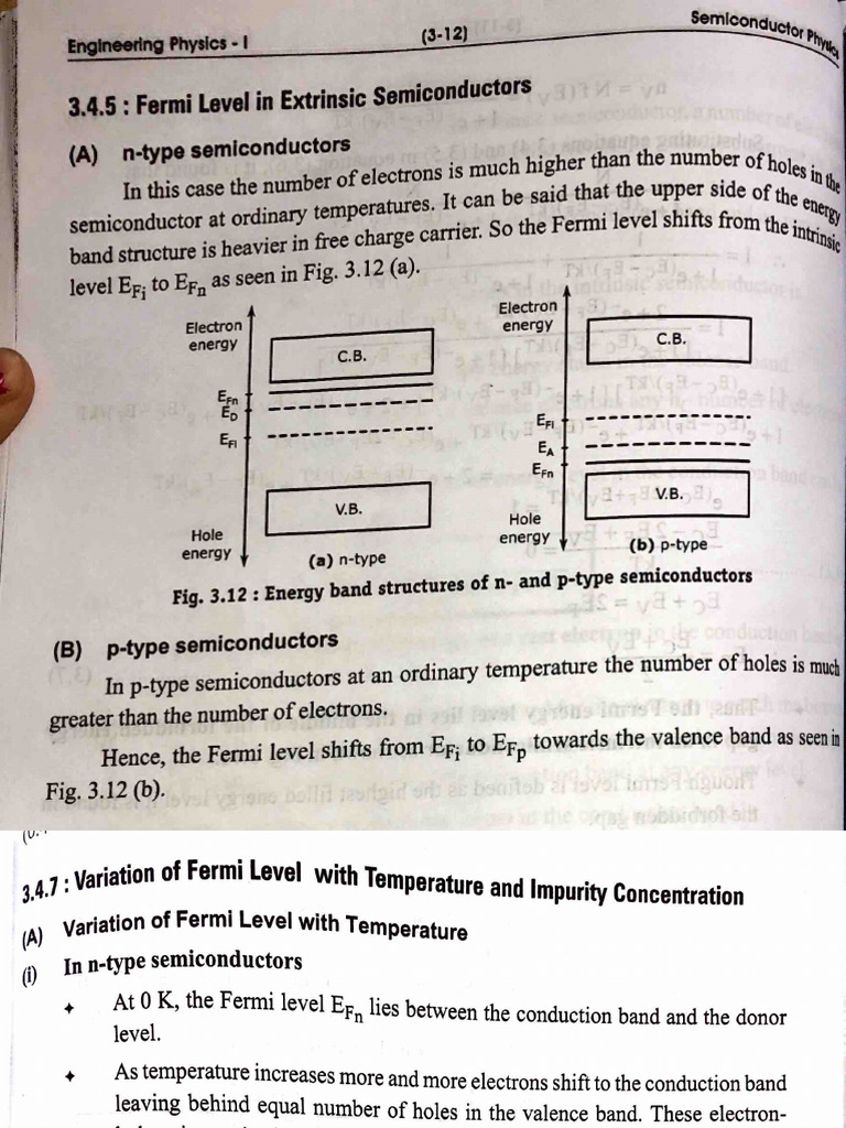Fermi Level in Semiconductors | PDF | Doping (Semiconductor) | Semiconductors
