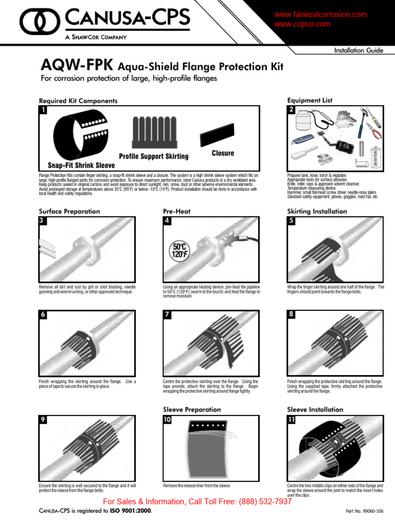 Canusa AQW-FPK-Installation-Guide | Download Free PDF | Pipe (Fluid Conveyance) | Materials