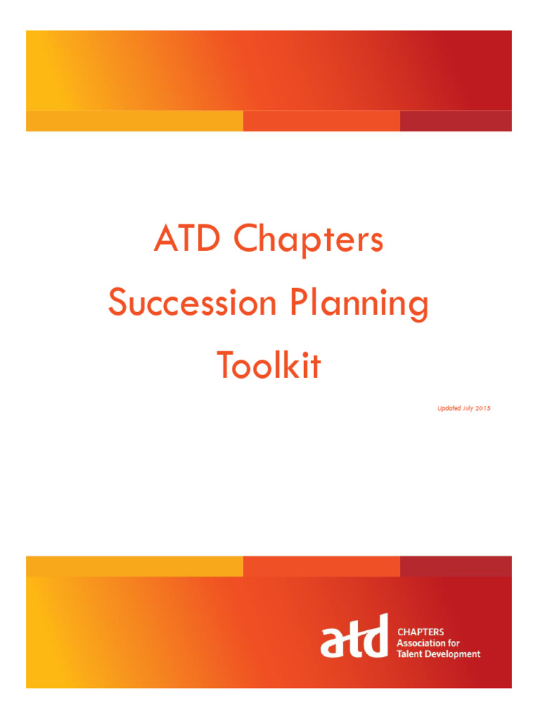 ATD Chapters Succession Planning Toolkit | PDF | Leadership | Succession Planning