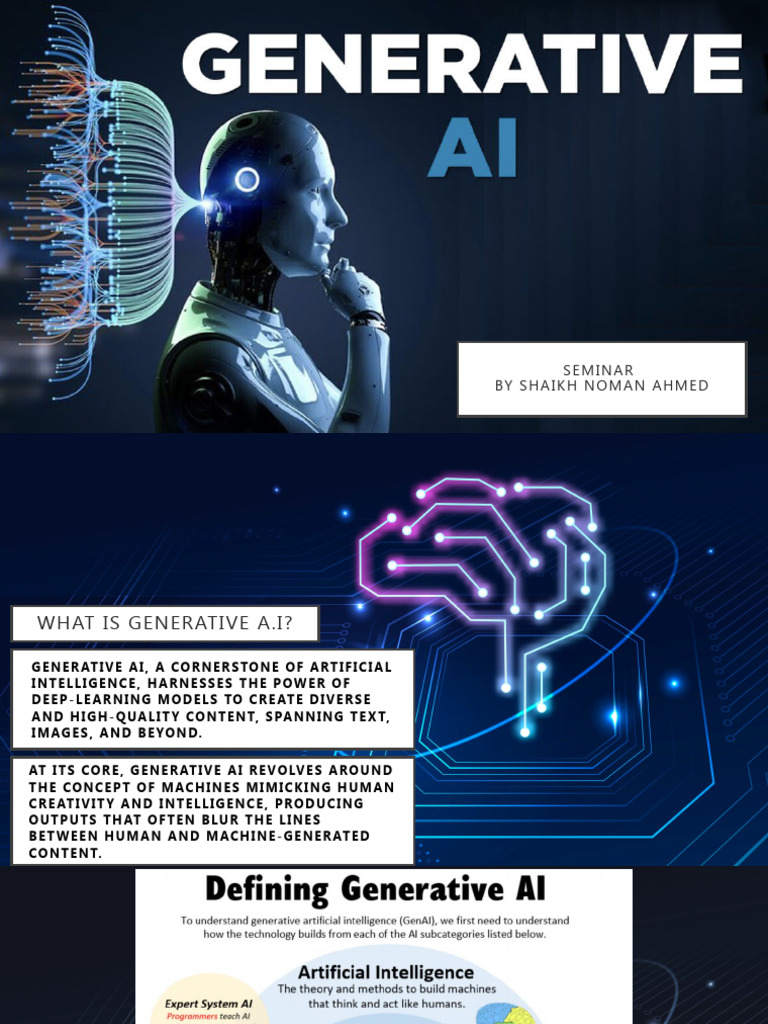 Generative AI - Seminar Presentation | Download Free PDF | Neuroscience ...