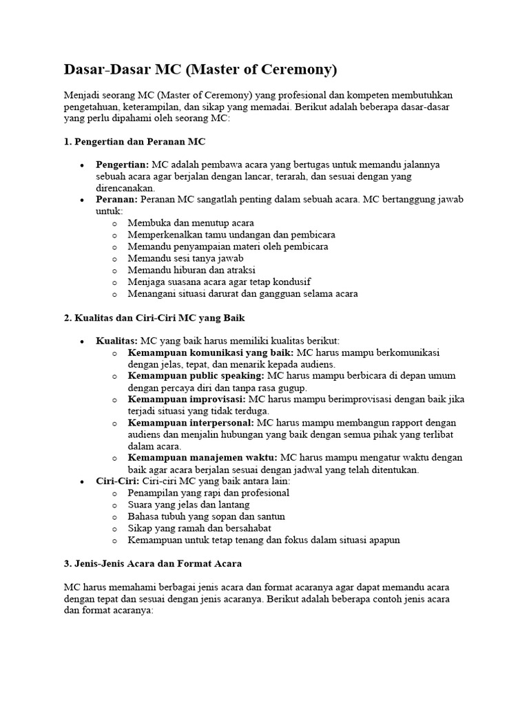 Dasar2 MC | PDF | Bisnis