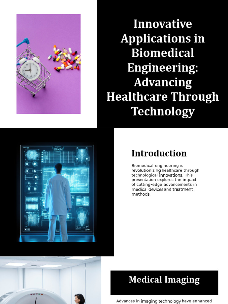 Slidesgo Innovative Applications in Biomedical Engineering Advancing Healthcare Through ...