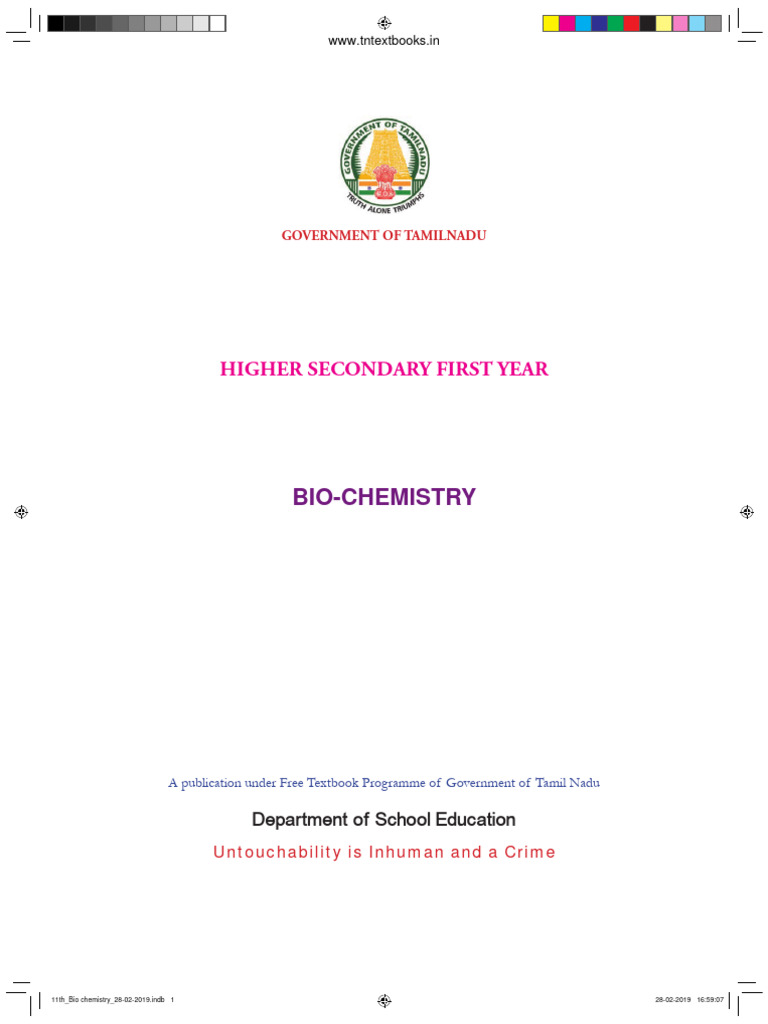 11th Bio Chemistry EM - WWW - Tntextbooks.in | PDF