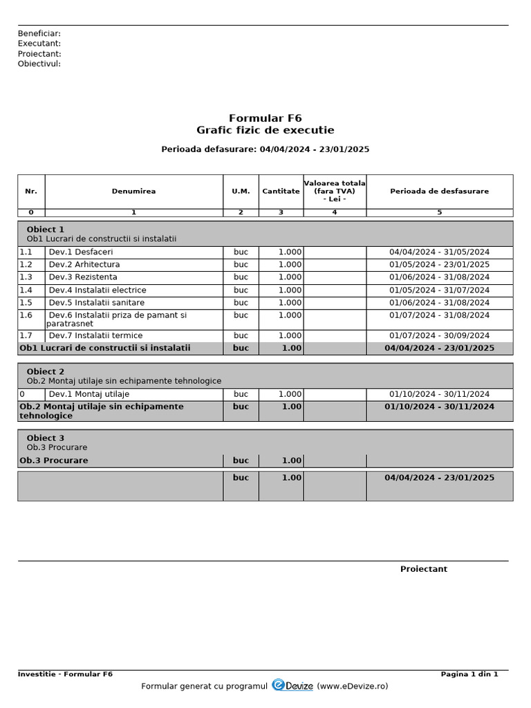 F6 Grafic Executie | PDF