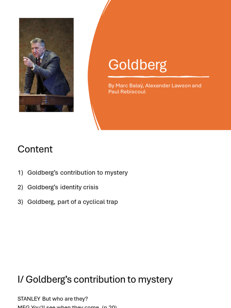 Goldberg Presentation | PDF