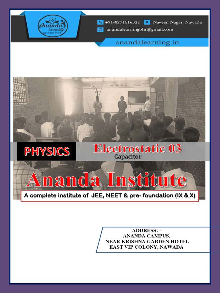3 ELECTROSTATIC Board Level 24 | PDF | Capacitor | Capacitance