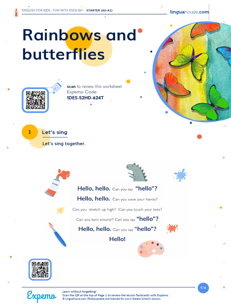 rainbows-and-butterflies-british-english-teacher | PDF