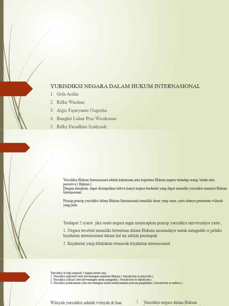 Yurisdiksi Negara Dalam Hukum Internasional | PDF | Politik | Ilmu Sosial
