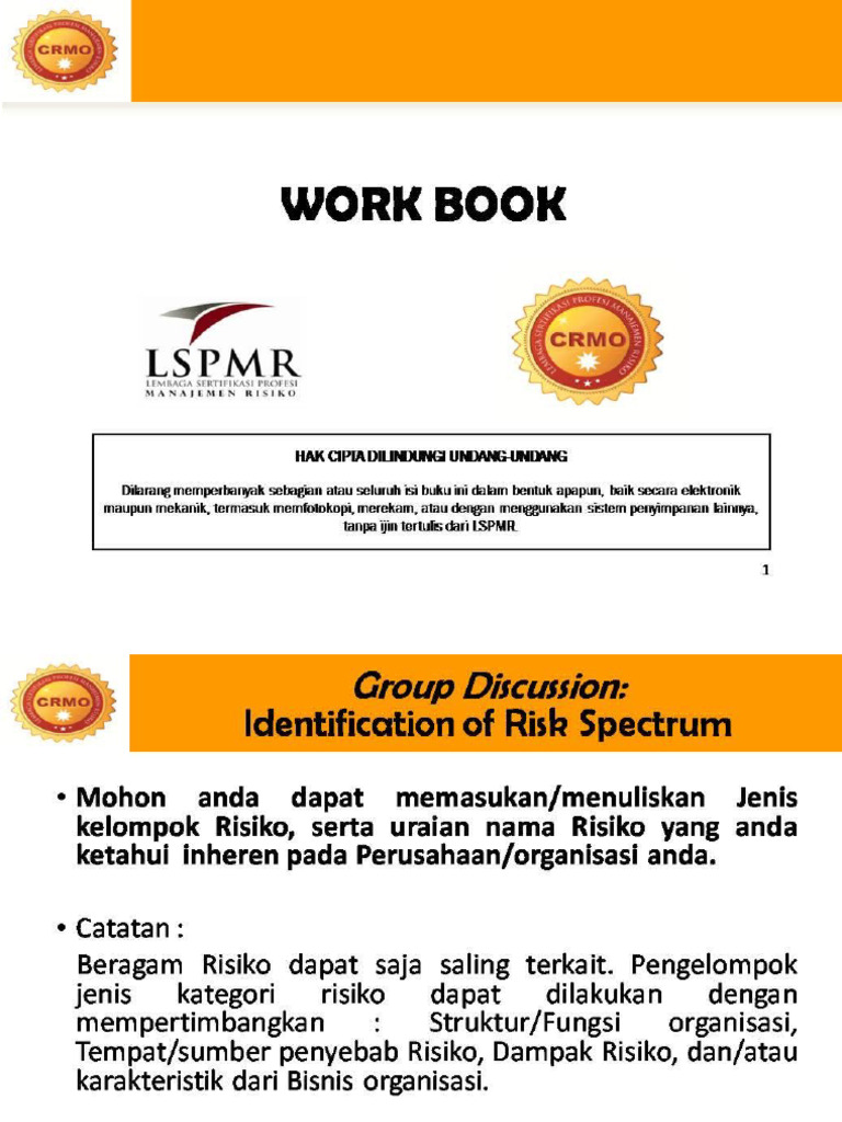 Work Book CRMO | PDF