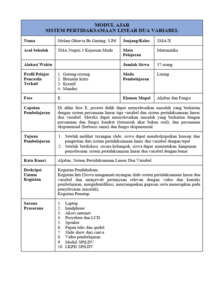 Modul Ajar SPTLDV | PDF | Karier & Perkembangan | Sains & Matematika