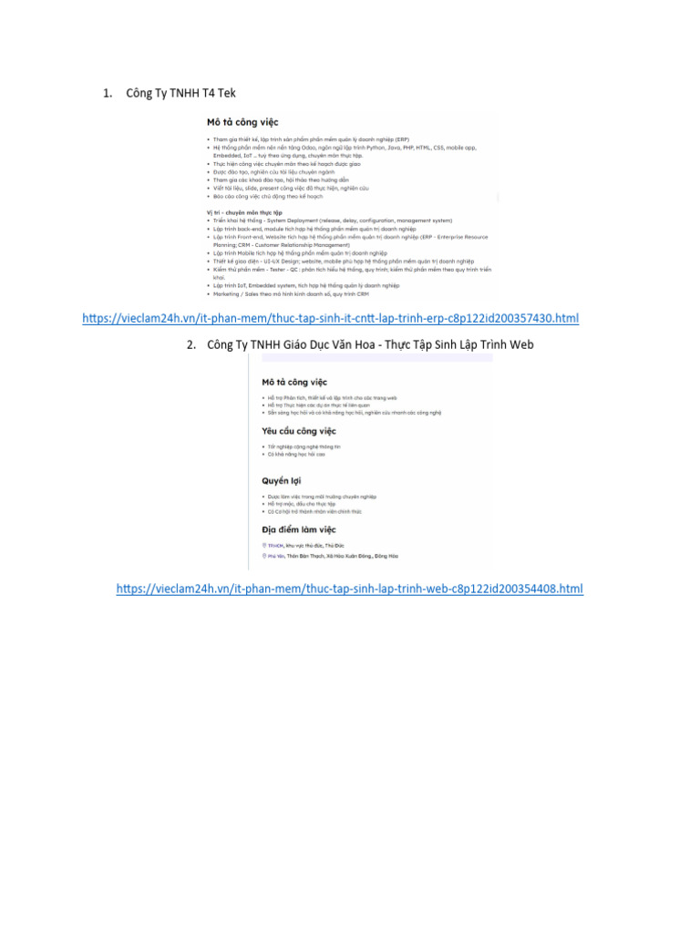 Công Ty TNHH T4 Tek | PDF