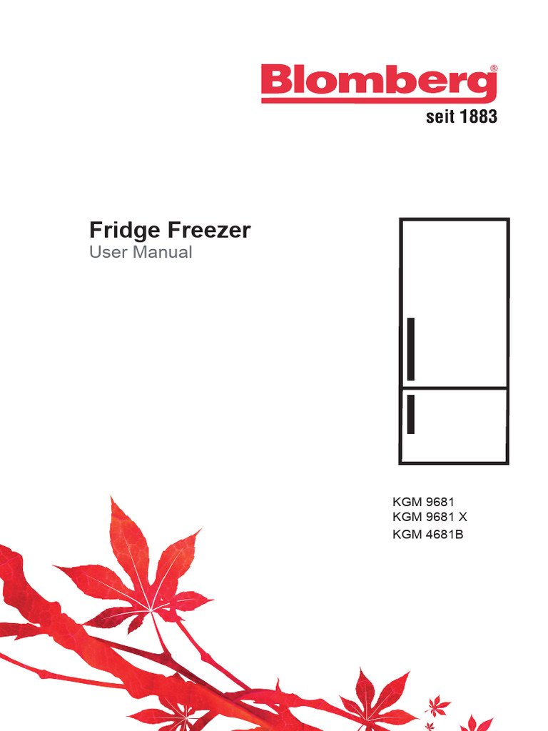 KGM4681 | PDF | Refrigerator | Ac Power Plugs And Sockets