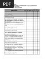 Barista Checklist | PDF
