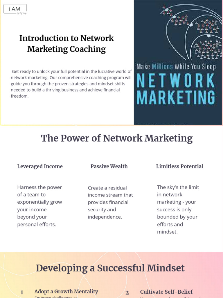Introduction To Network Marketing Coaching | PDF | Mindset | Social Psychology