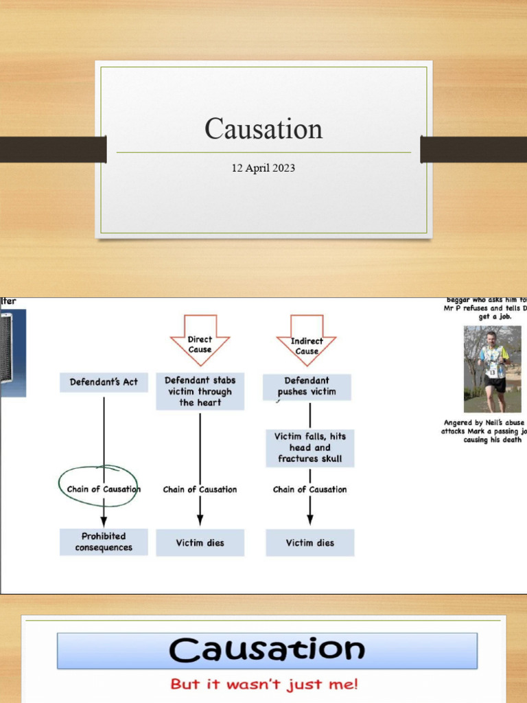 Causation | PDF | Causation (Law) | Proximate Cause