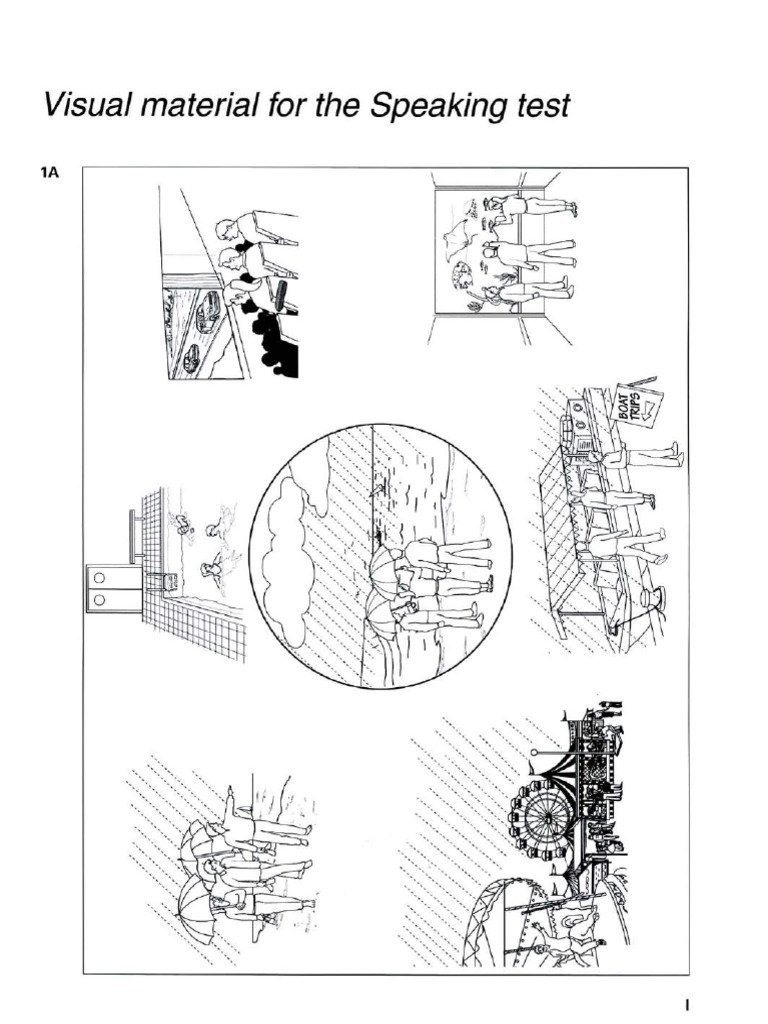 Visual Material For The Speaking Test PET 6 | PDF