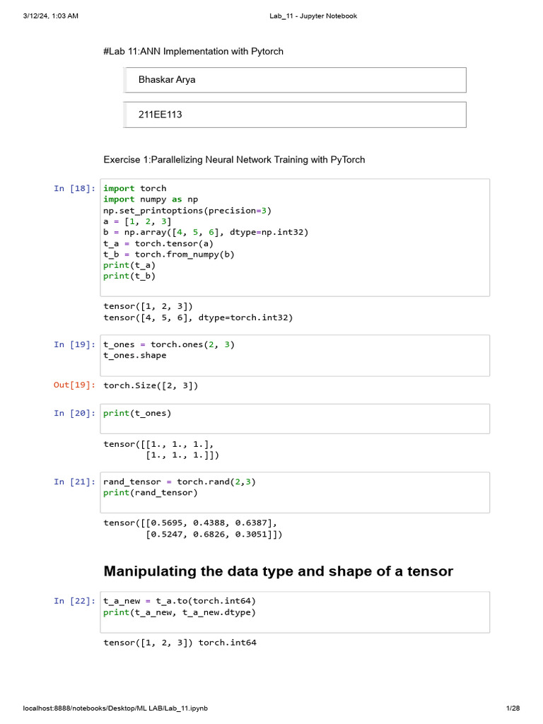 PyTorch ANN Training Guide | PDF | Applied Mathematics