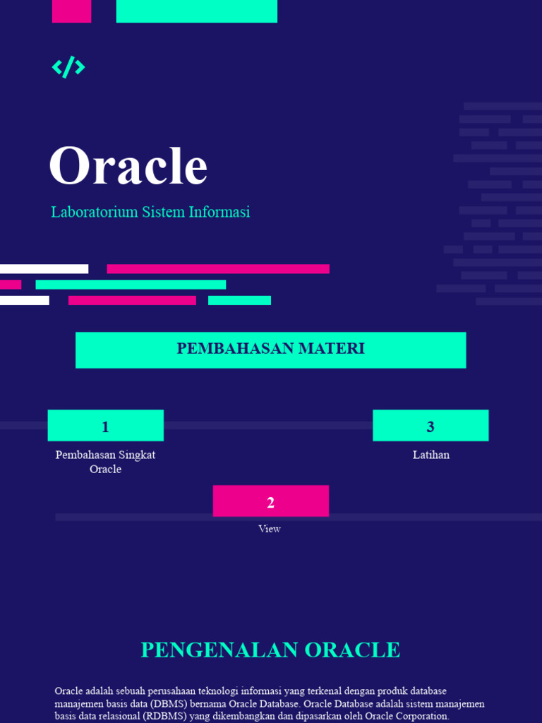 M1 2KA26 Oracle | PDF