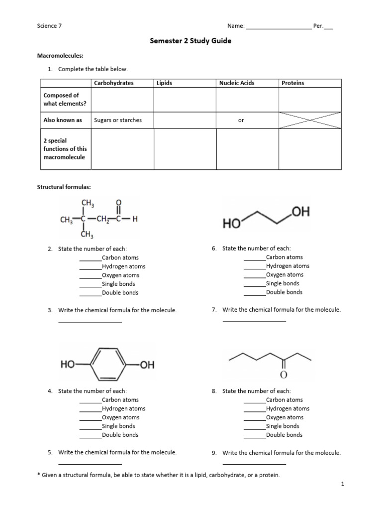 Semester 2 Study Guide | PDF | Photosynthesis | Atmosphere Of Earth