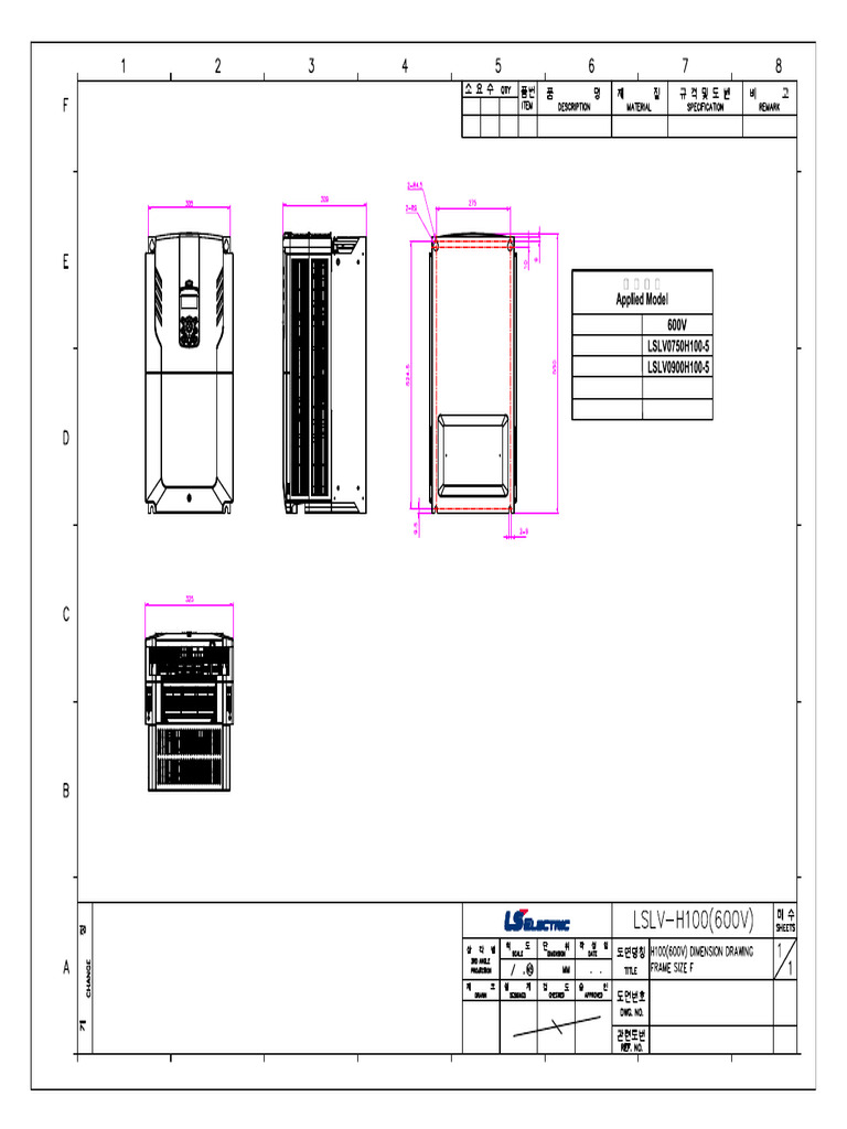 5 h100 - Cad - 2d Frame F | PDF