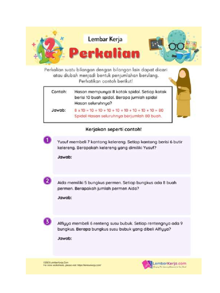 2 Rangkap Fun Learning Perkalian Kelas 2 MW | PDF