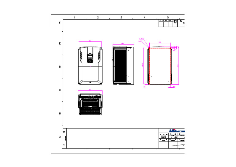 2d Cad Panel VSD Ls Electrica | PDF