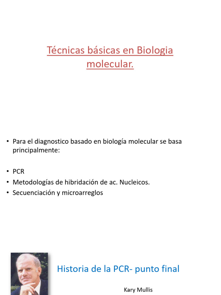 6.2 Tecnicas de diagnostico, PCR , Hibridaciones- medicina | Descargar ...