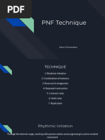 PNF Techniques for Exercise Therapy | PDF