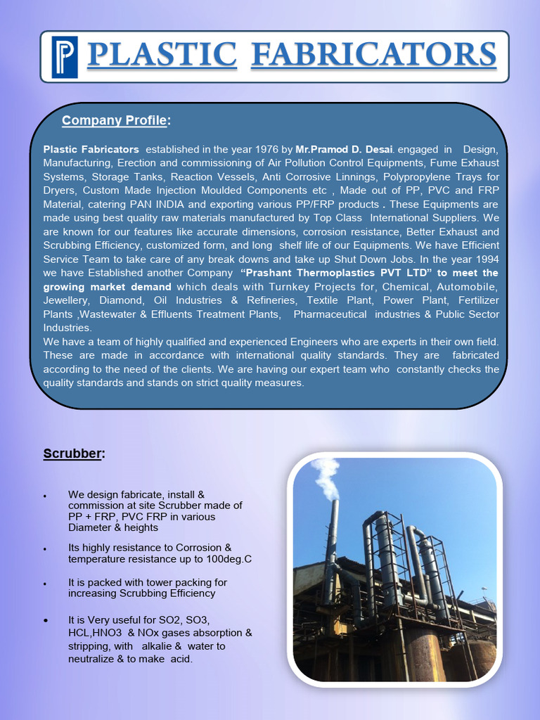 Polypropylene FRP Scrubbers | PDF | Fibre Reinforced Plastic | Materials