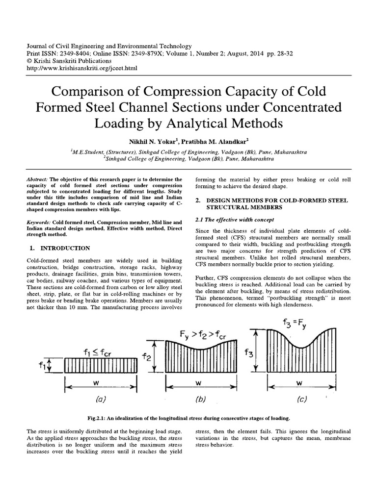 Cold Form Design | PDF