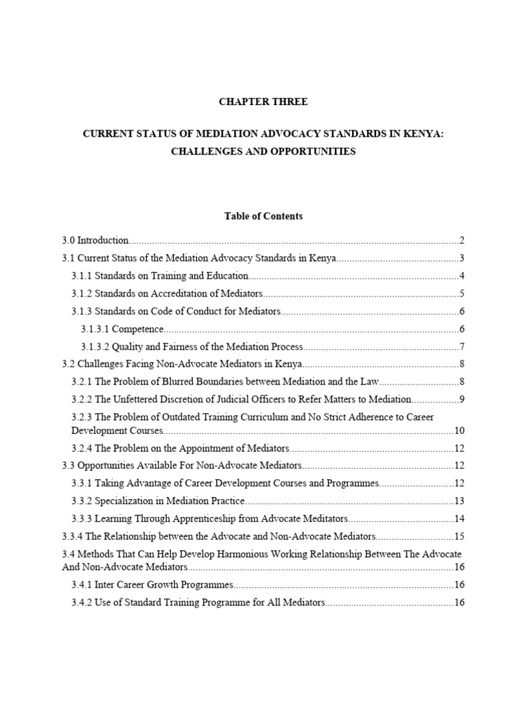CHAPTER 3 Dissertation | Download Free PDF | Mediation | Alternative ...