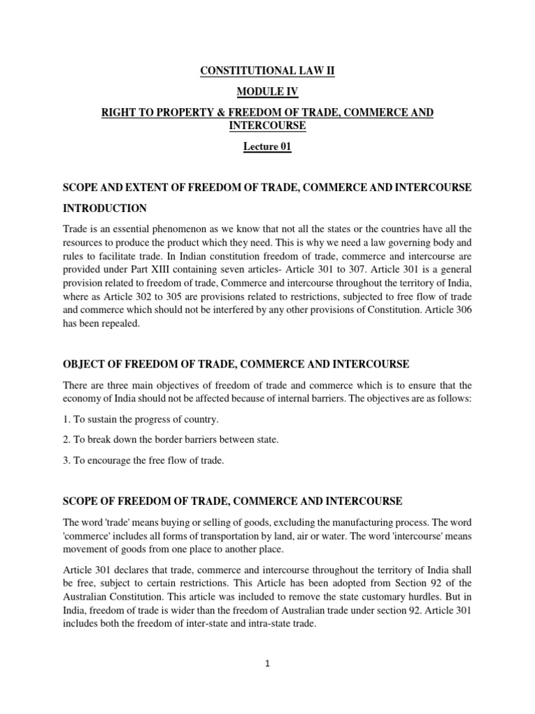 B.A. - B.Com. LL.b. - Constitutional Law II - Module IV - Lec - 01 ...