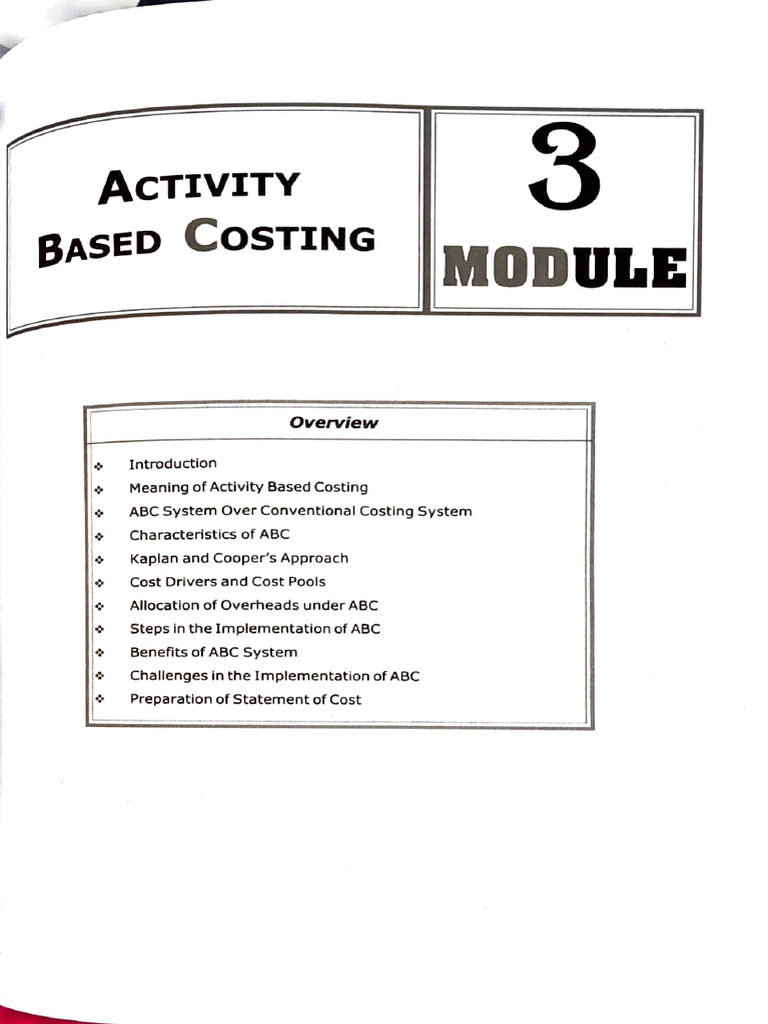 ABC Costing | PDF | Cost Accounting | Cost