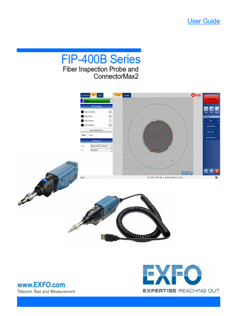 EXFO FIP PROBE Guide | PDF | Electromagnetic Interference | Optical Fiber