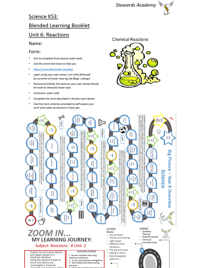 KS3 Science: Reactions Guide | PDF | Acid | Metals