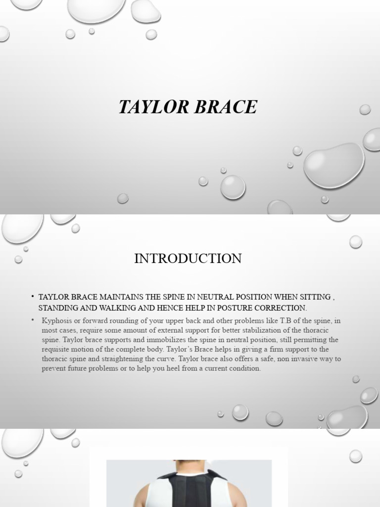 Taylor Brace | PDF