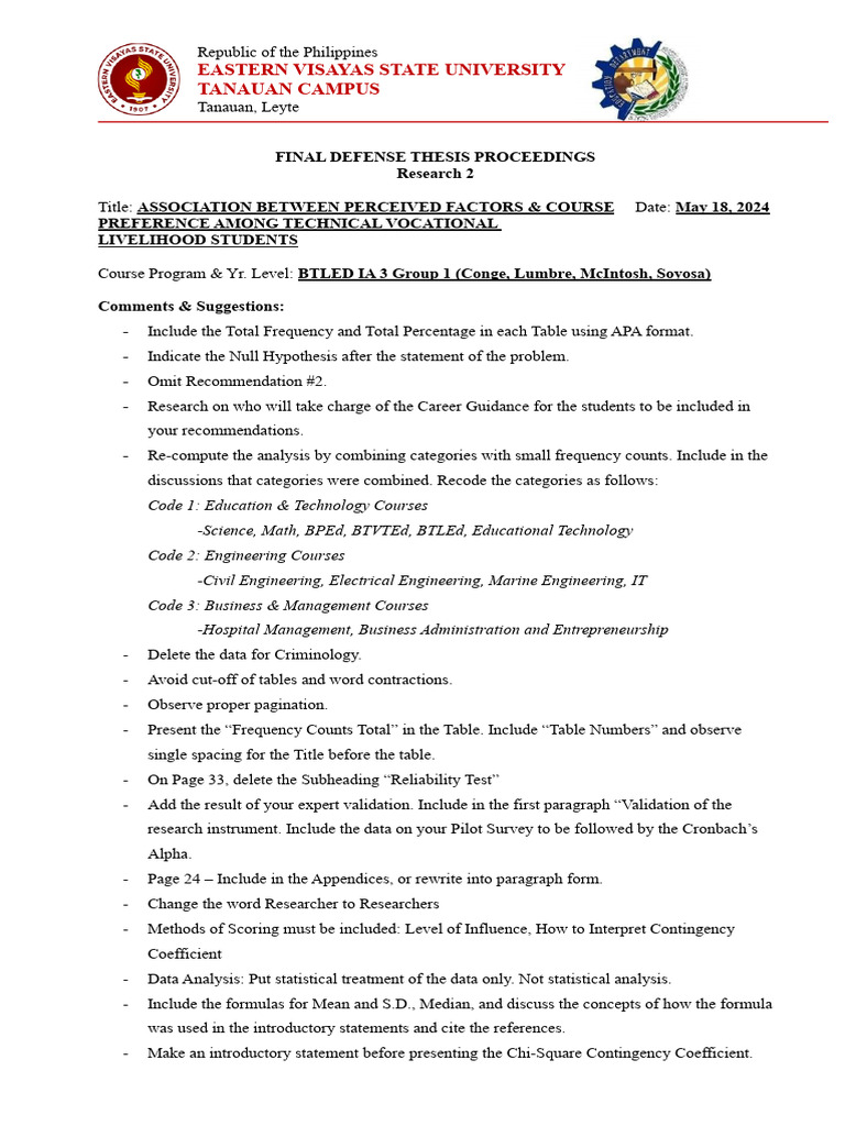 Minutes of The Final Defense | PDF | Student's T Test | Science